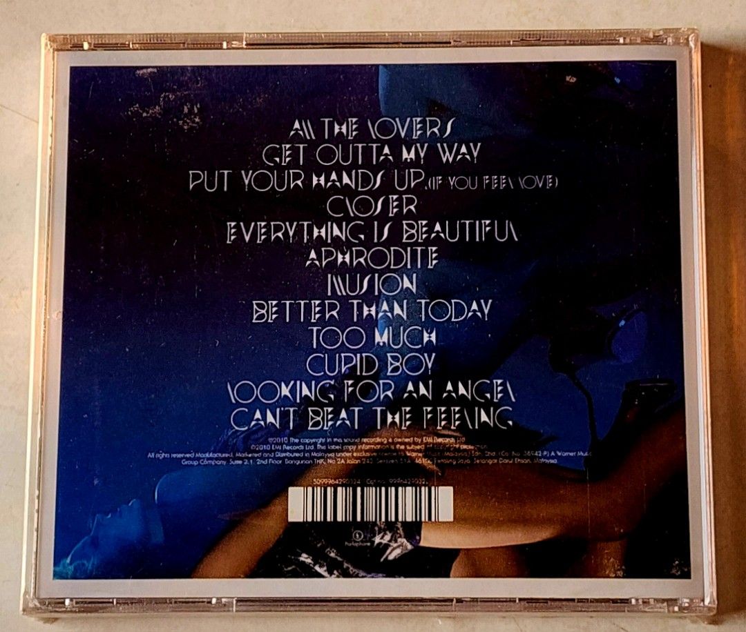 Kylie Minogue ~ Aphrodite ( MADE IN MALAYSIA ) CD, Hobbies & Toys ...