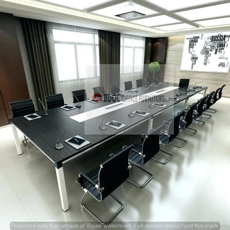 Long conference table / office partition / office table / office ...