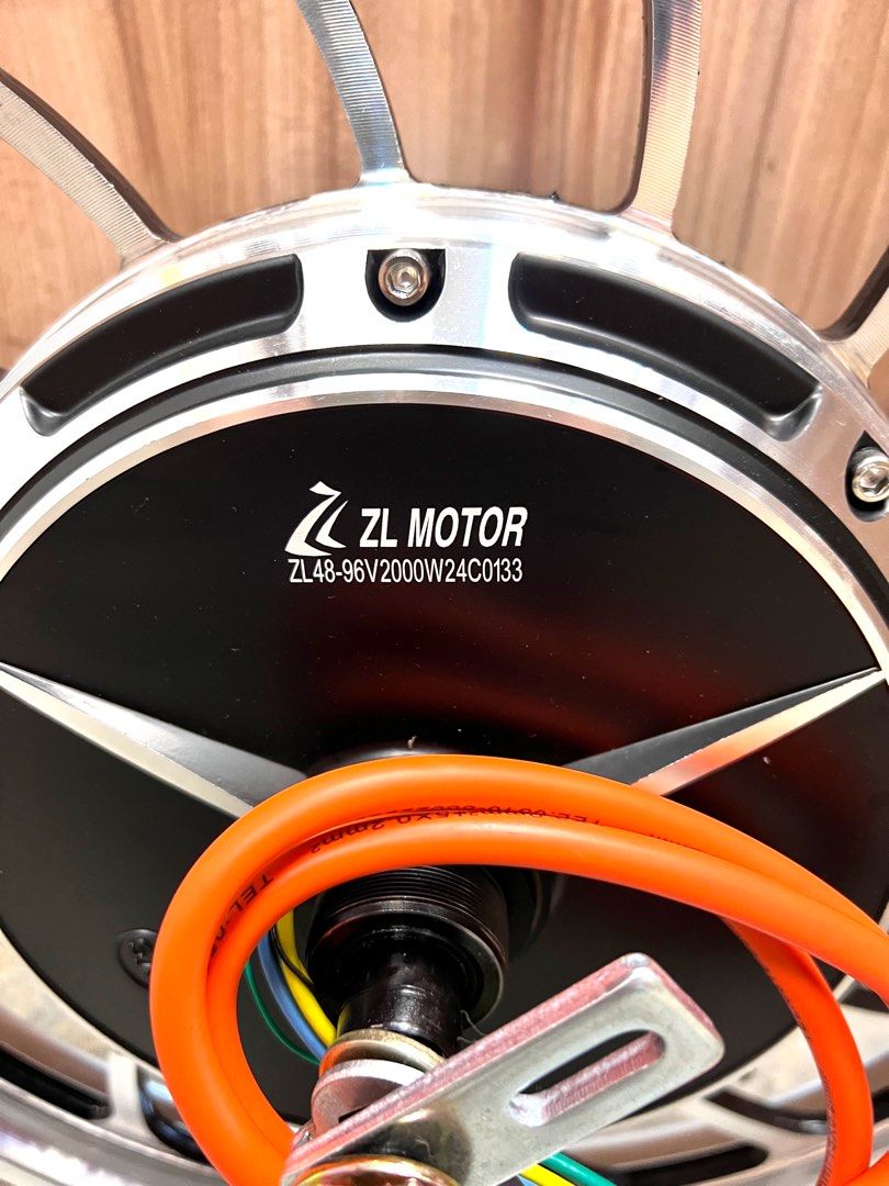 *Motor Wheel 20 inch ZL 48v to 96v 2000W Brushless Gearless Expansible Fit Ebike Hydraulic Brake ...