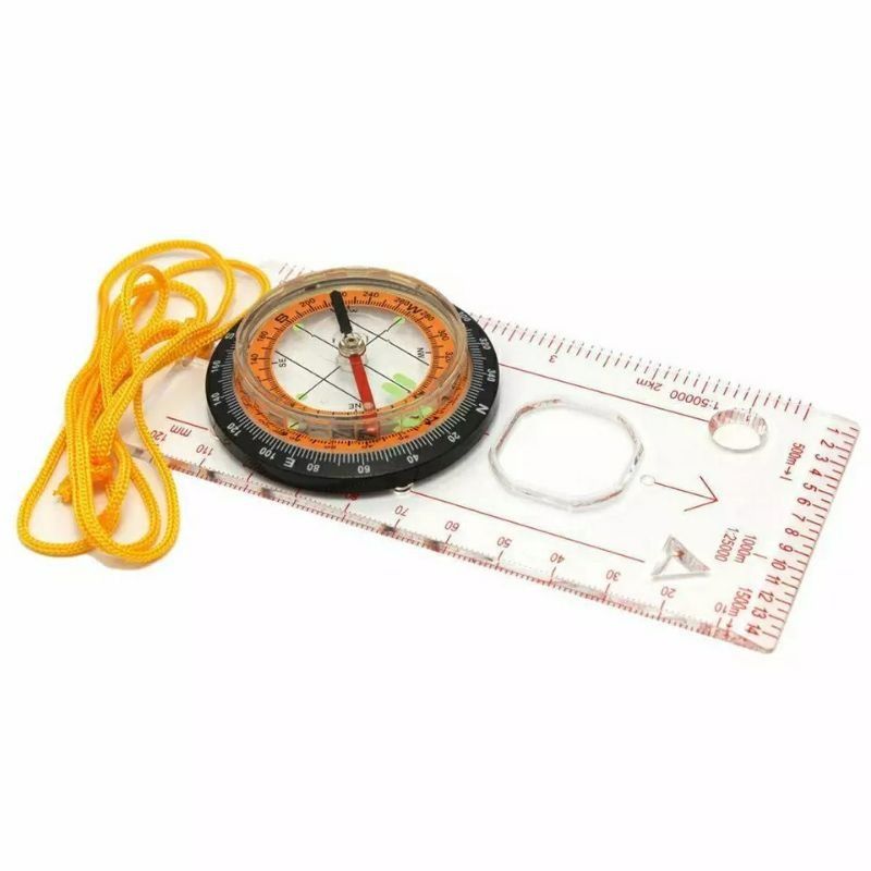Multifunctional Compass Map Scale Outdoor Camping Map Ruler Compass ...