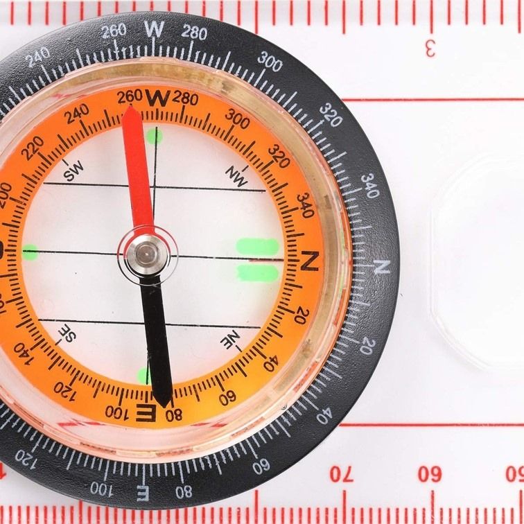 Multifunctional Compass Map Scale Outdoor Camping Map Ruler Compass ...