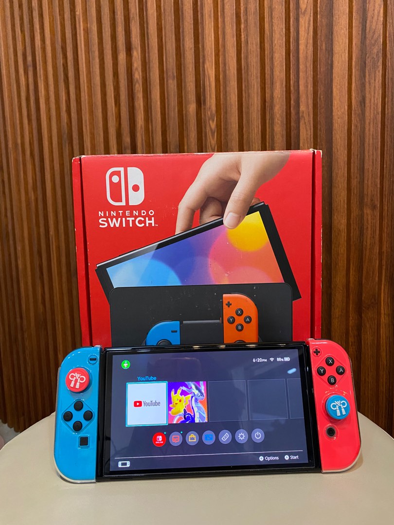 Nintendo switch oled neon, Video Gaming, Video Game Consoles, Nintendo ...