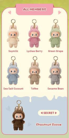 ONHAND Popmart Labubu Macaron (Soy Milk) Keychain Plush, Hobbies & Toys ...