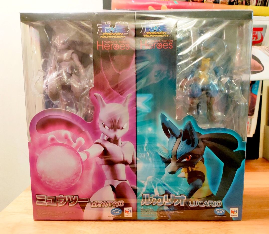 Pokemon Variable Action Heroes Pokken Tournament "Mewtwo" "Lucario ...