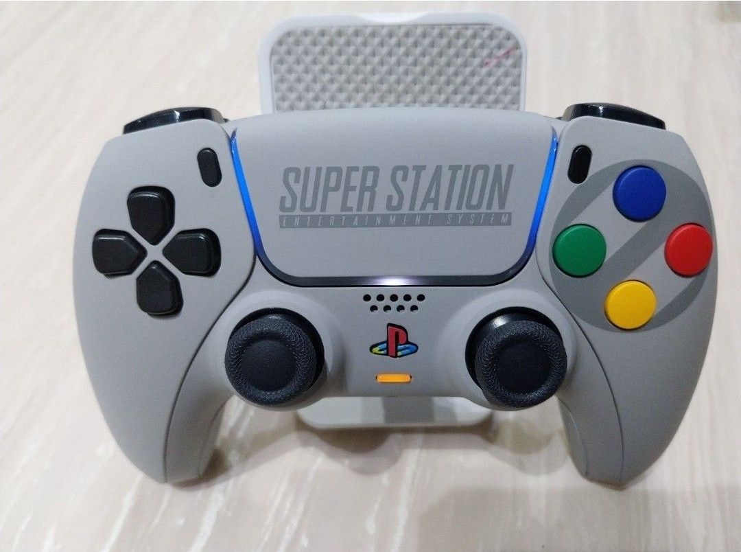 Ps5 modded controller SFC theme with hall sensors (drift free), Video ...