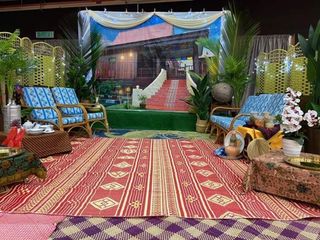 Hari raya backdrop photobooth village photography setup backdrop ...