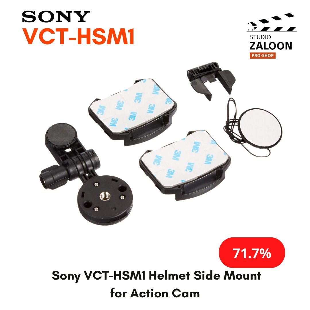Sony VCT-HSM1 Helmet Side Mount for Action Cam, Photography ...