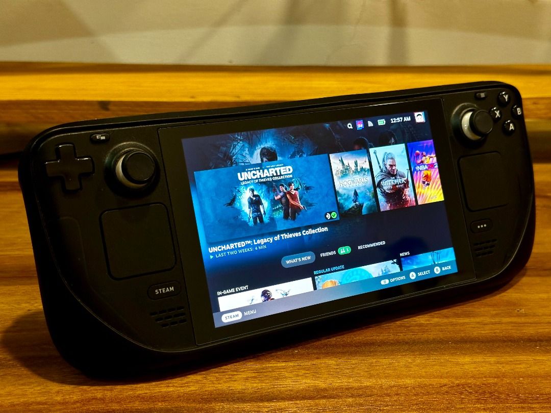 Steamdeck 256gb Variant with 512gb SD card, Video Gaming, Video Game ...