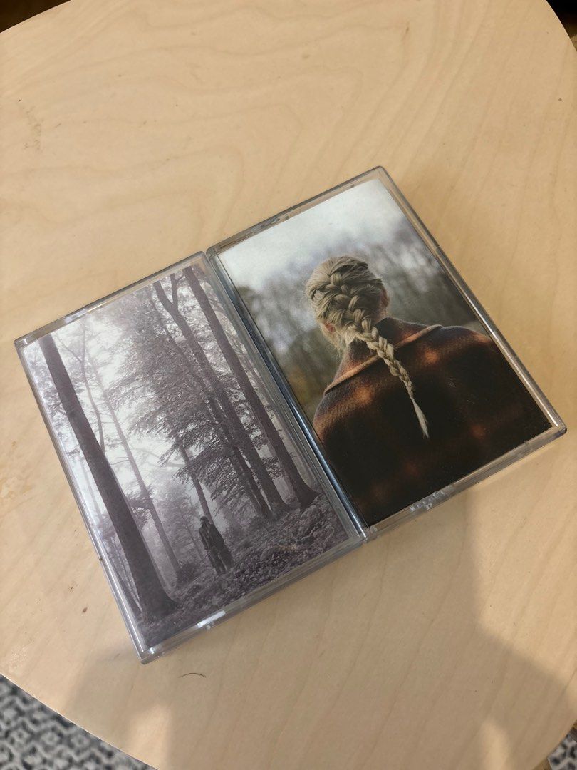 Taylor Swift Folklore Evermore Cassette Tape, Hobbies & Toys, Music ...