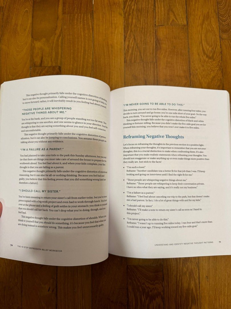 The 10-step Depression Relief workbook by Simon Rego & Sarah Fader ...