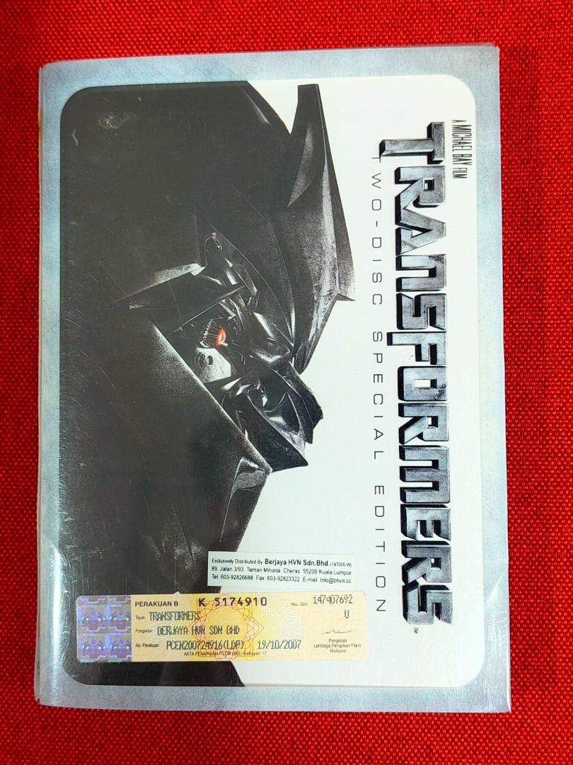 Transformers (2007) Revenge of the Fallen (2009) 4 Disc Special Features DVD, Hobbies & Toys ...