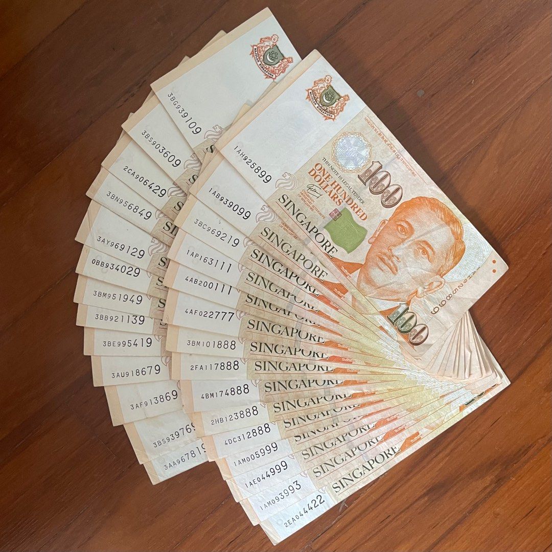 $100 SGD nice serial number, Hobbies & Toys, Memorabilia & Collectibles ...