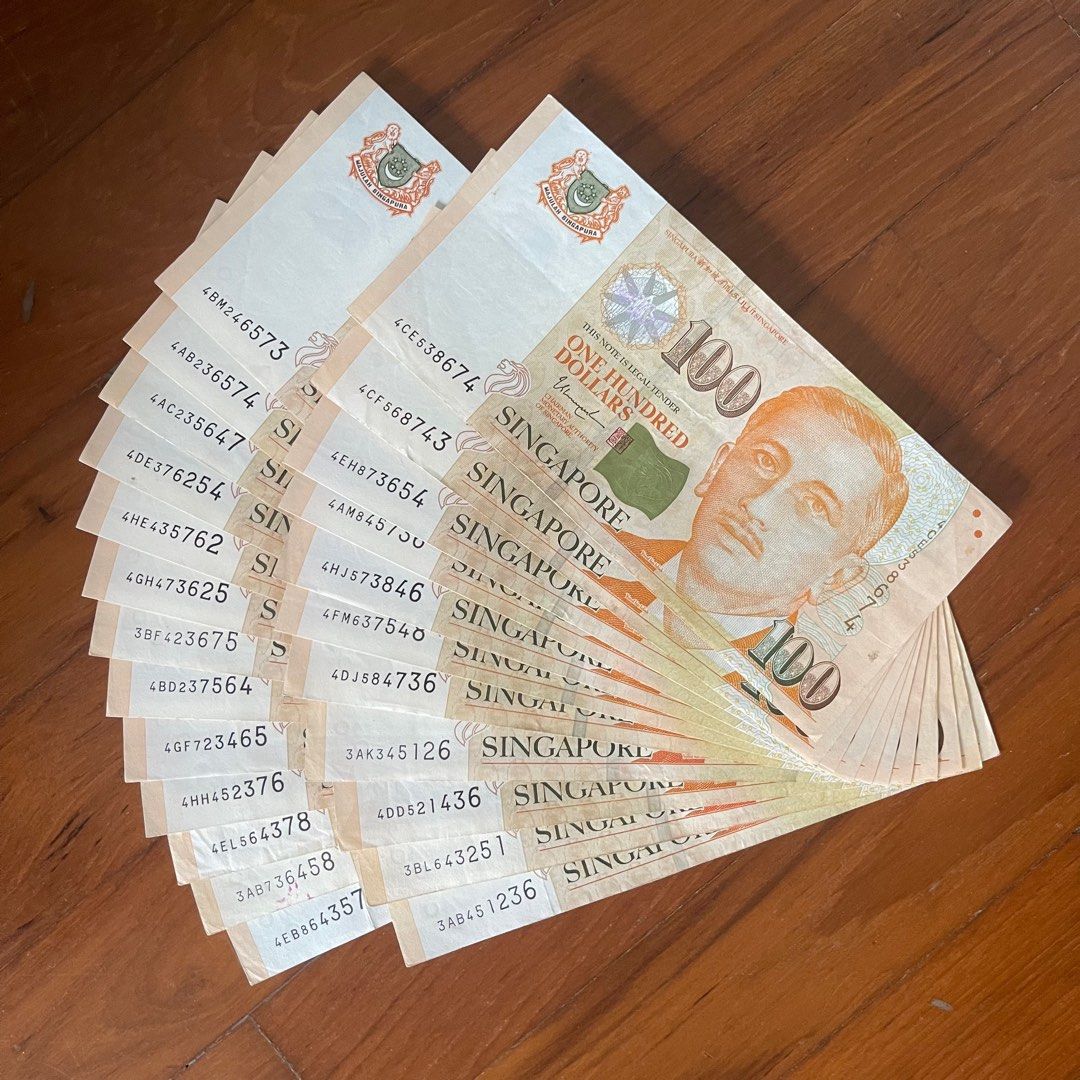 $100 SGD nice serial number, Hobbies & Toys, Memorabilia & Collectibles ...