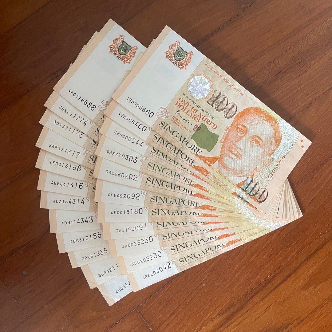 $100 SGD nice serial number, Hobbies & Toys, Memorabilia & Collectibles ...