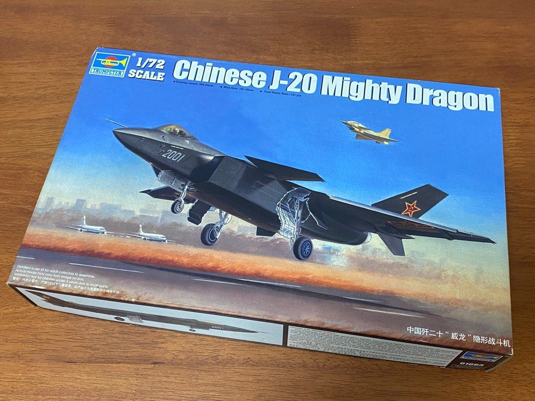 1/72 J-20 Dragon Stealth Fighter Trumpeter Model Kit, nt F-22 F-35 ...