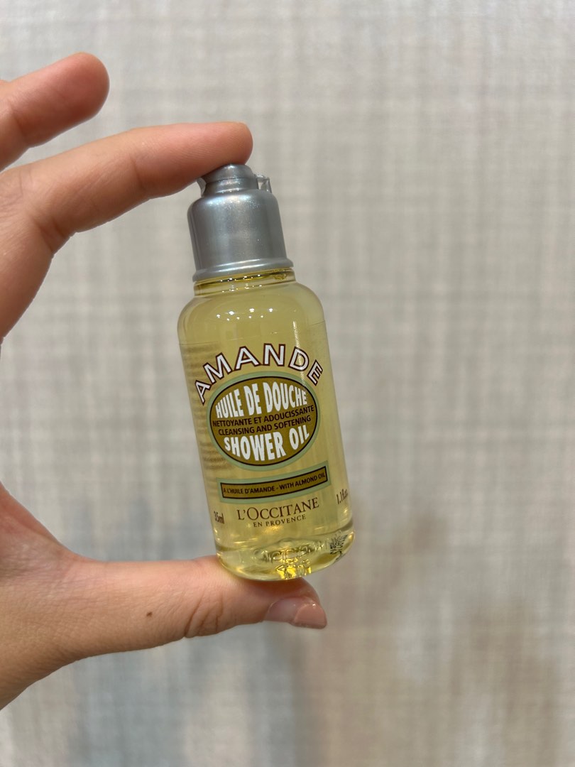 歐舒丹杏仁沐浴油 旅遊款 35mL, 香水、美妝、保養, 身體清潔保養, 沐浴清潔相關在旋轉拍賣