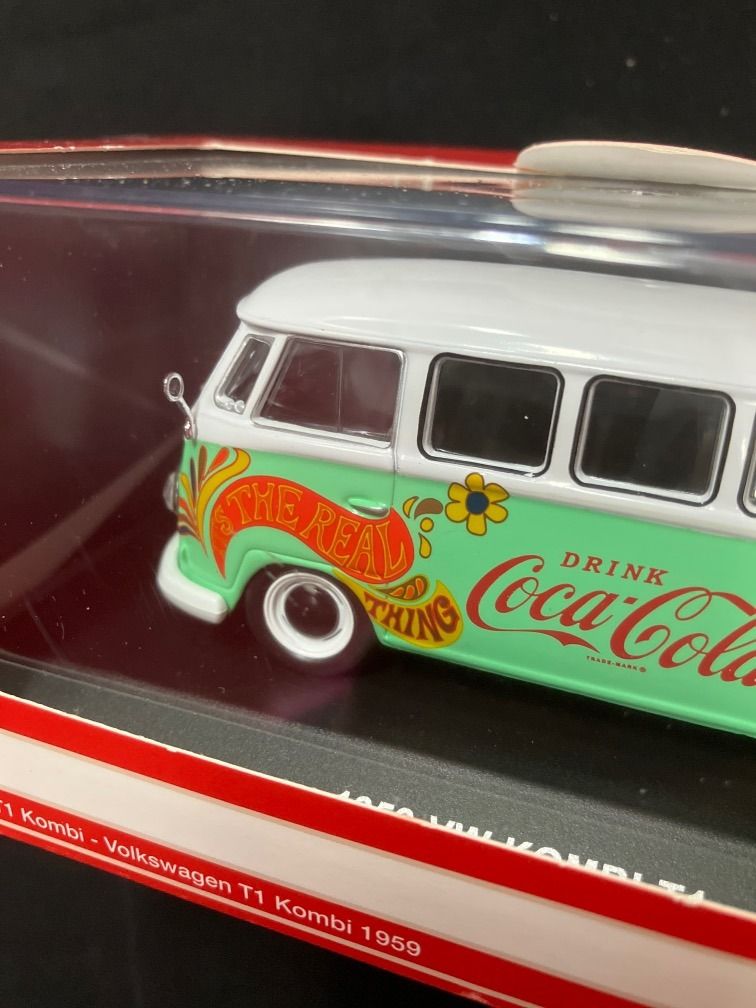 可口可樂 Coca Cola Bus mini buses 1959 Volkswagen 1:43 scale Echelle figure ...
