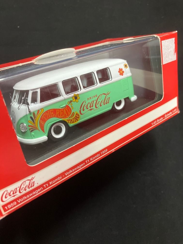 可口可樂 Coca Cola Bus mini buses 1959 Volkswagen 1:43 scale Echelle figure ...