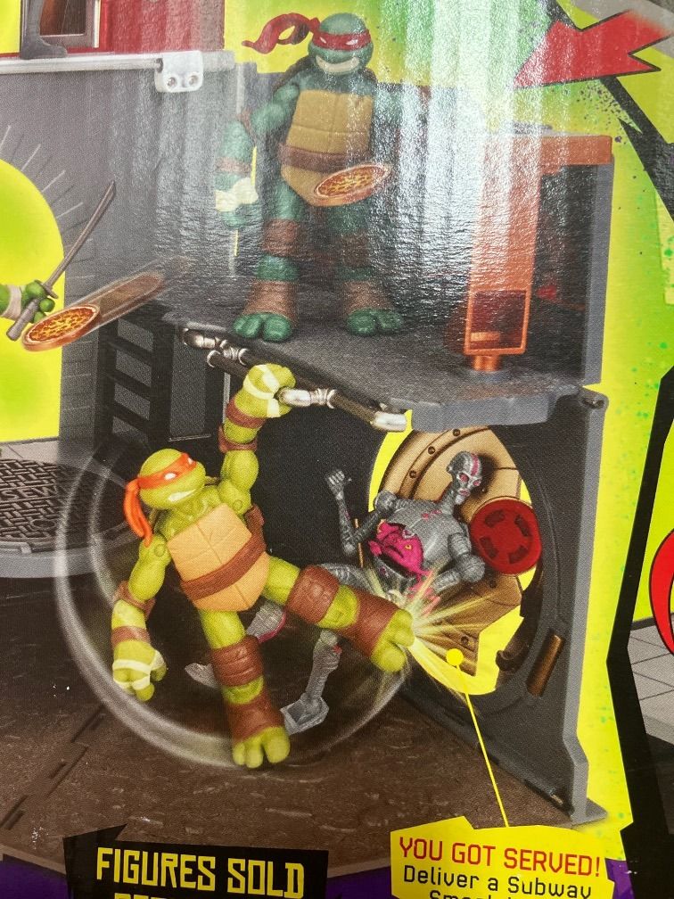 忍者龜 TMNT Teenage Mutant Ninja Turtles Pop Up pizza playset 立體場景, 興趣及遊戲 ...