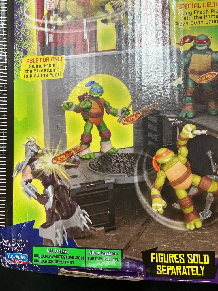 忍者龜 TMNT Teenage Mutant Ninja Turtles Pop Up pizza playset 立體場景, 興趣及遊戲 ...