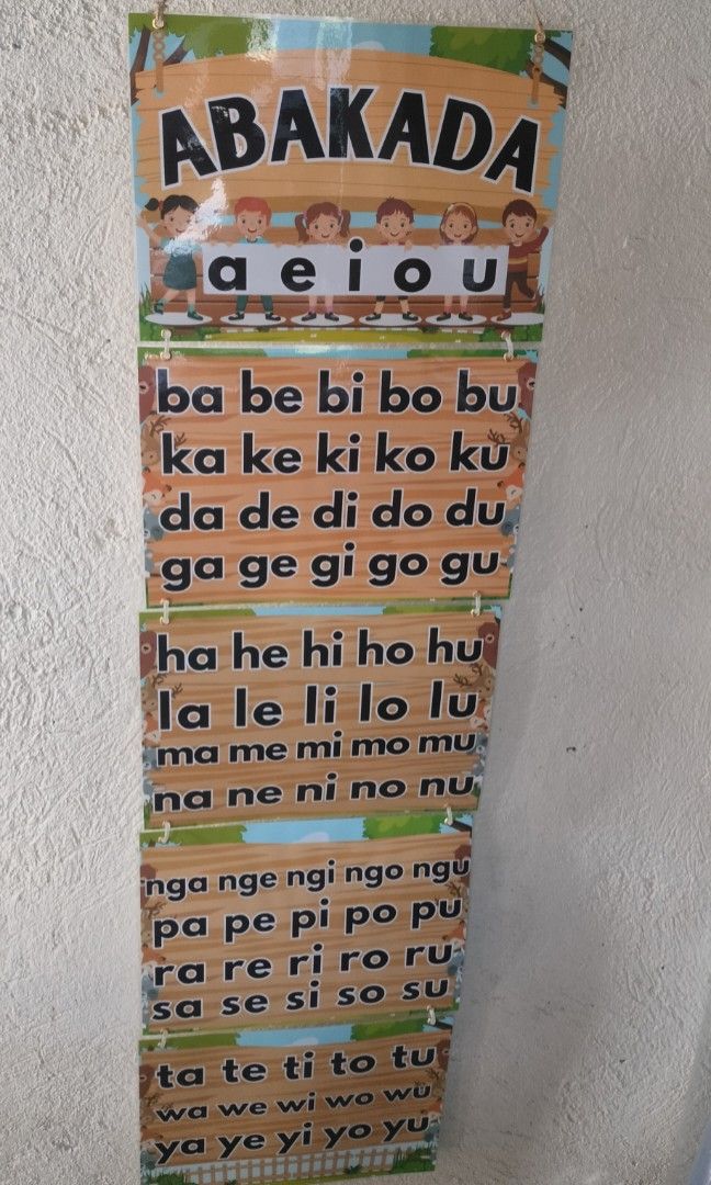ABAKADA FULLY LAMINATED CHART, Babies & Kids, Infant Playtime on Carousell