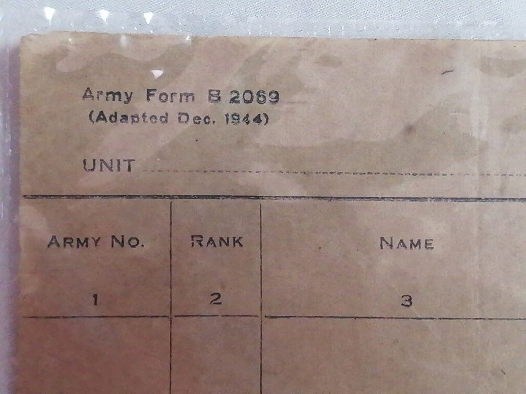 Army Form B Offence Report Form 1944, Hobbies & Toys, Memorabilia ...