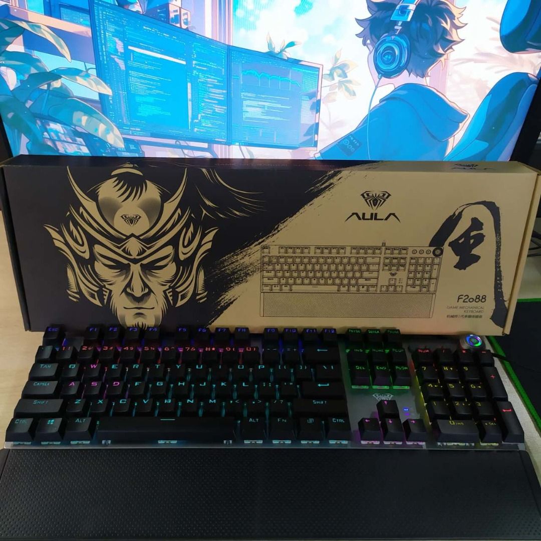 AULA F2088 Game Mechanical keyboard, Computers & Tech, Parts ...
