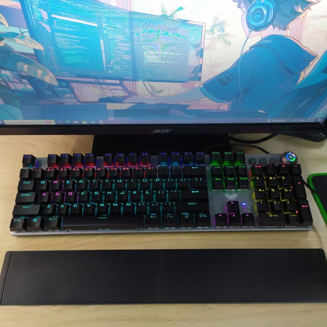 AULA F2088 Game Mechanical keyboard, Computers & Tech, Parts ...