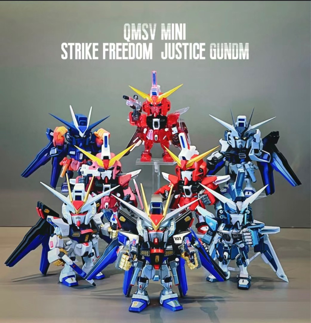 隱藏 原箱 / 散賣 Bandai QMSV MINI 強襲自由 無限正義 高達 STRIKE FREEDOM JUSTICE GUNDUM ...