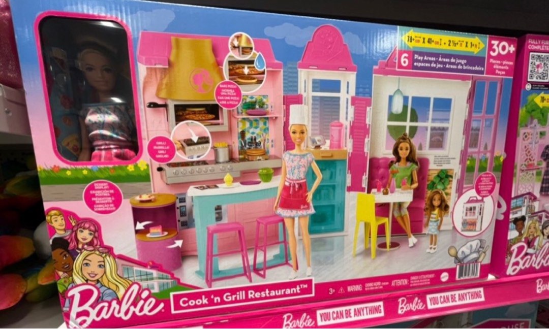 Barbie Cook 'n Grill Restaurant, Hobbies & Toys, Toys & Games on Carousell