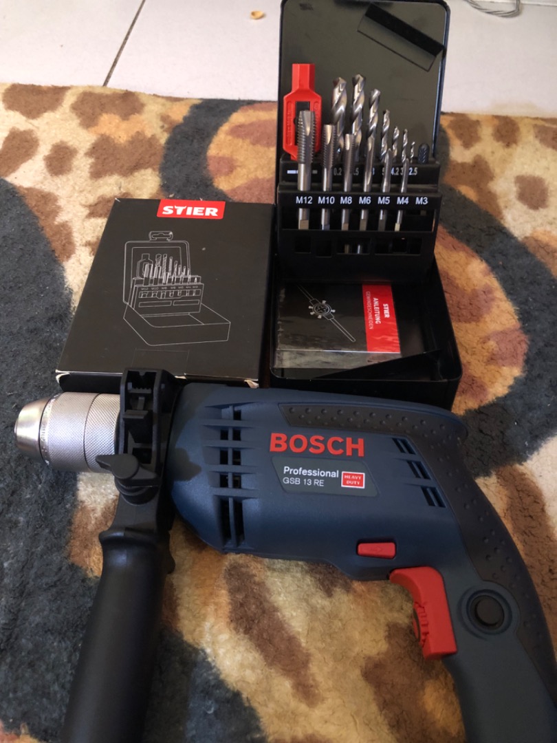 BOSCH GSB 13 Re DRILL HEAVY DUTY ORIGINAL WITH STIER TOOLS (BRAND NEW ...