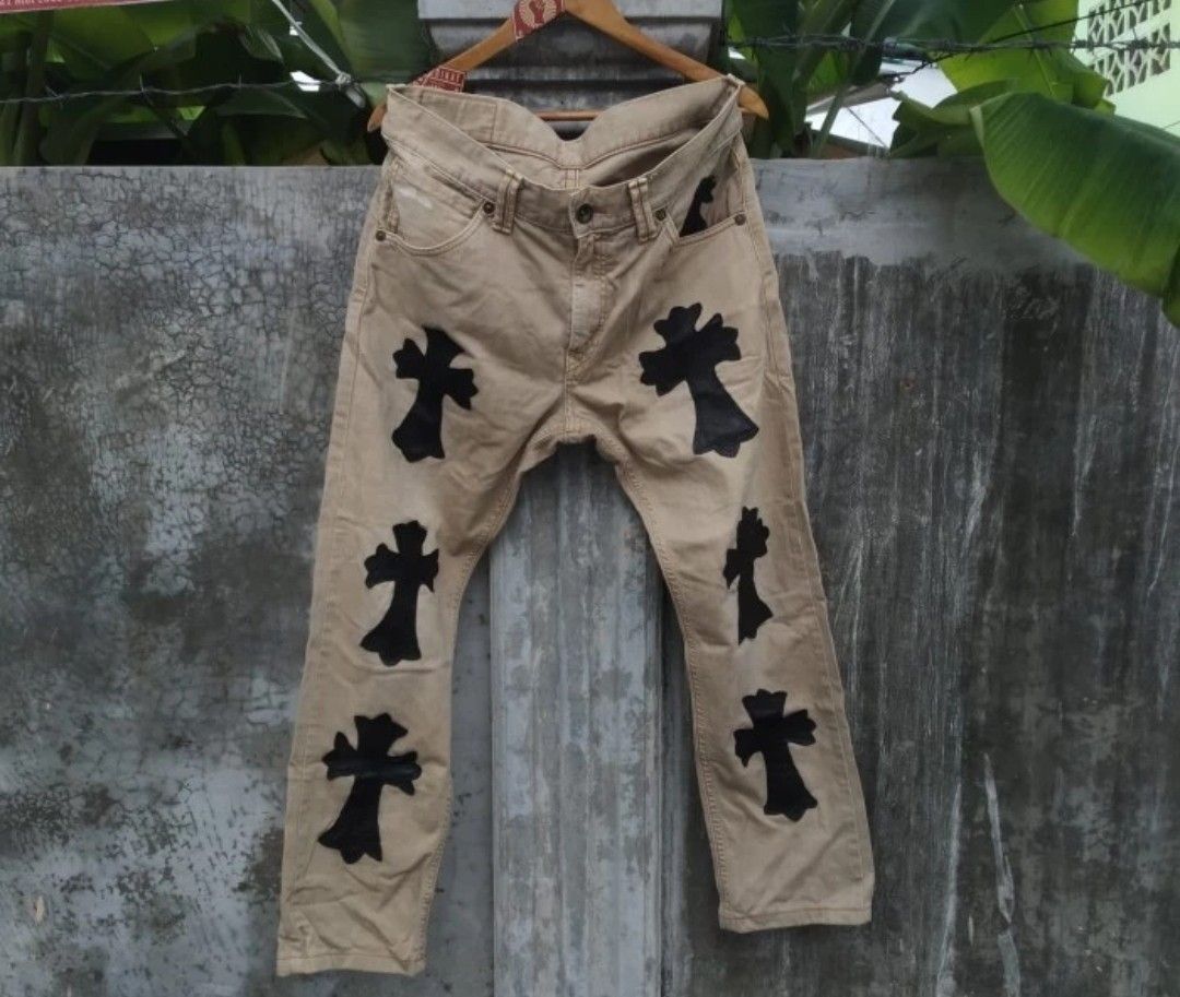 Celana Edwin Cross Patch Japan Collection Jeans, Fesyen Pria, Pakaian ...