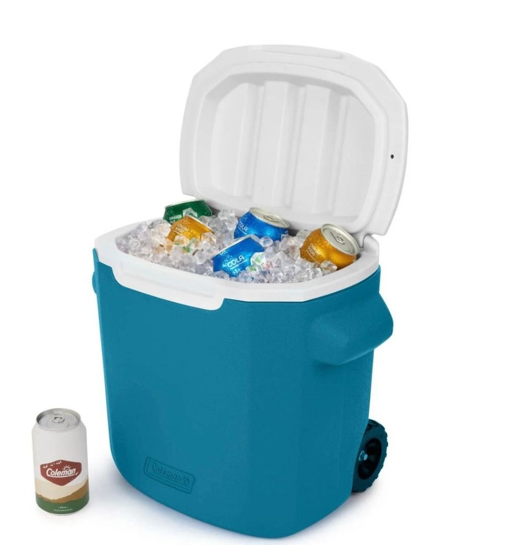 Coleman Wheeled ice Chiller Cooler box 28QT with wheels, TV & Home ...