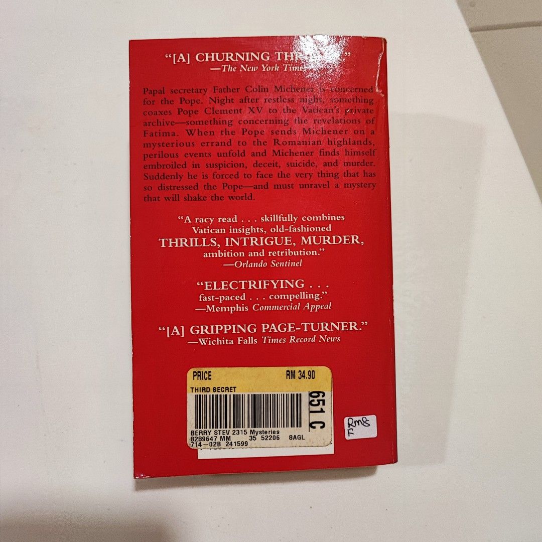 (ENG) The Third Secret, Hobbies & Toys, Books & Magazines, Storybooks ...