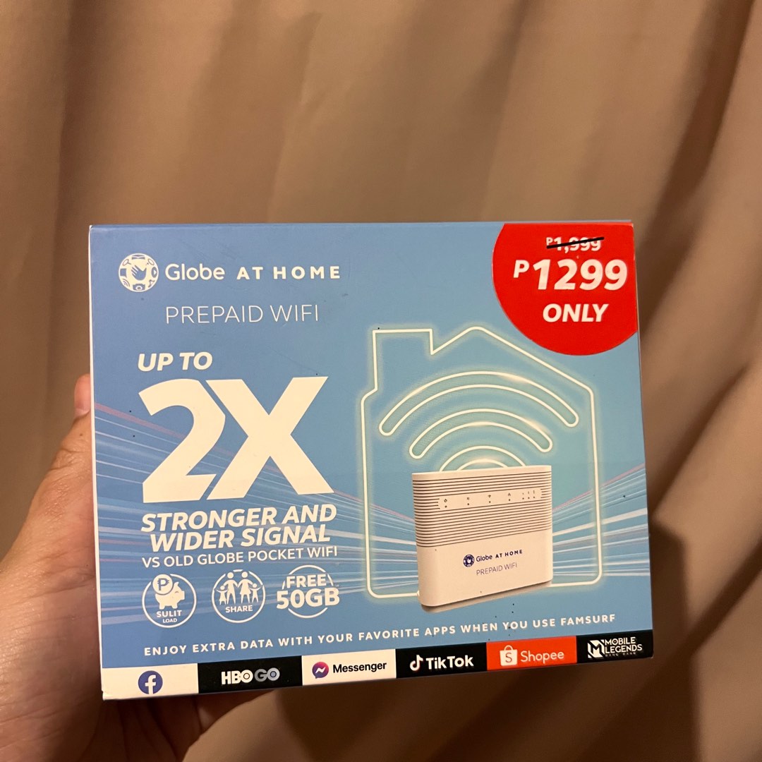 Globe At Home Prepaid Wifi with Free 50GB Data, Mobile Phones & Gadgets, Mobile & Gadget ...