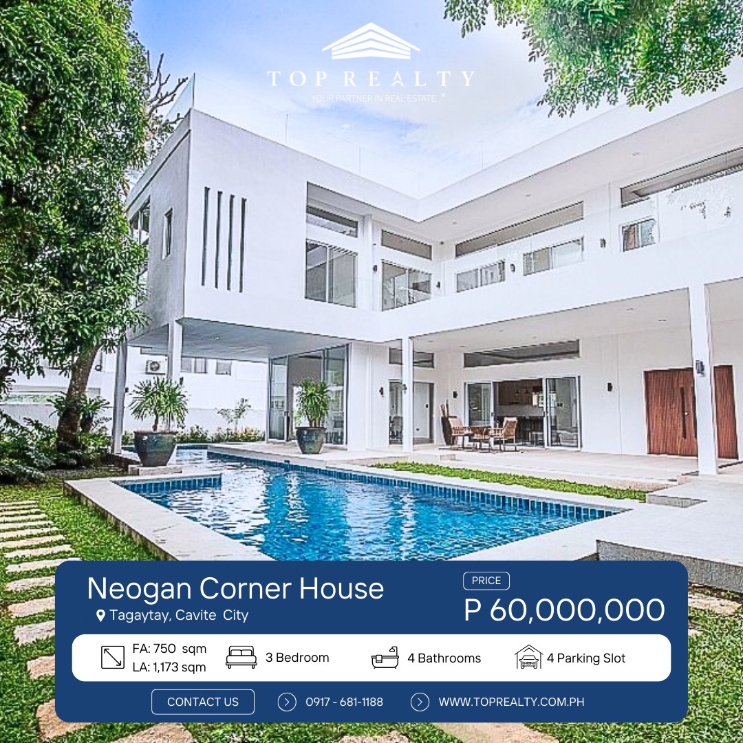 House for Sale in Tagaytay, Cavite, Neogan Brand New 3 Bedroom 3BR ...