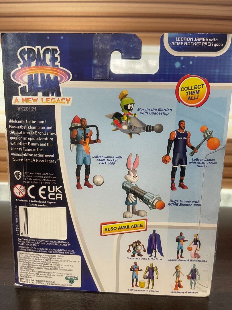 Lebron James Tune Squad Space Jam A New Legacy 4+ W/Launching Acme ...
