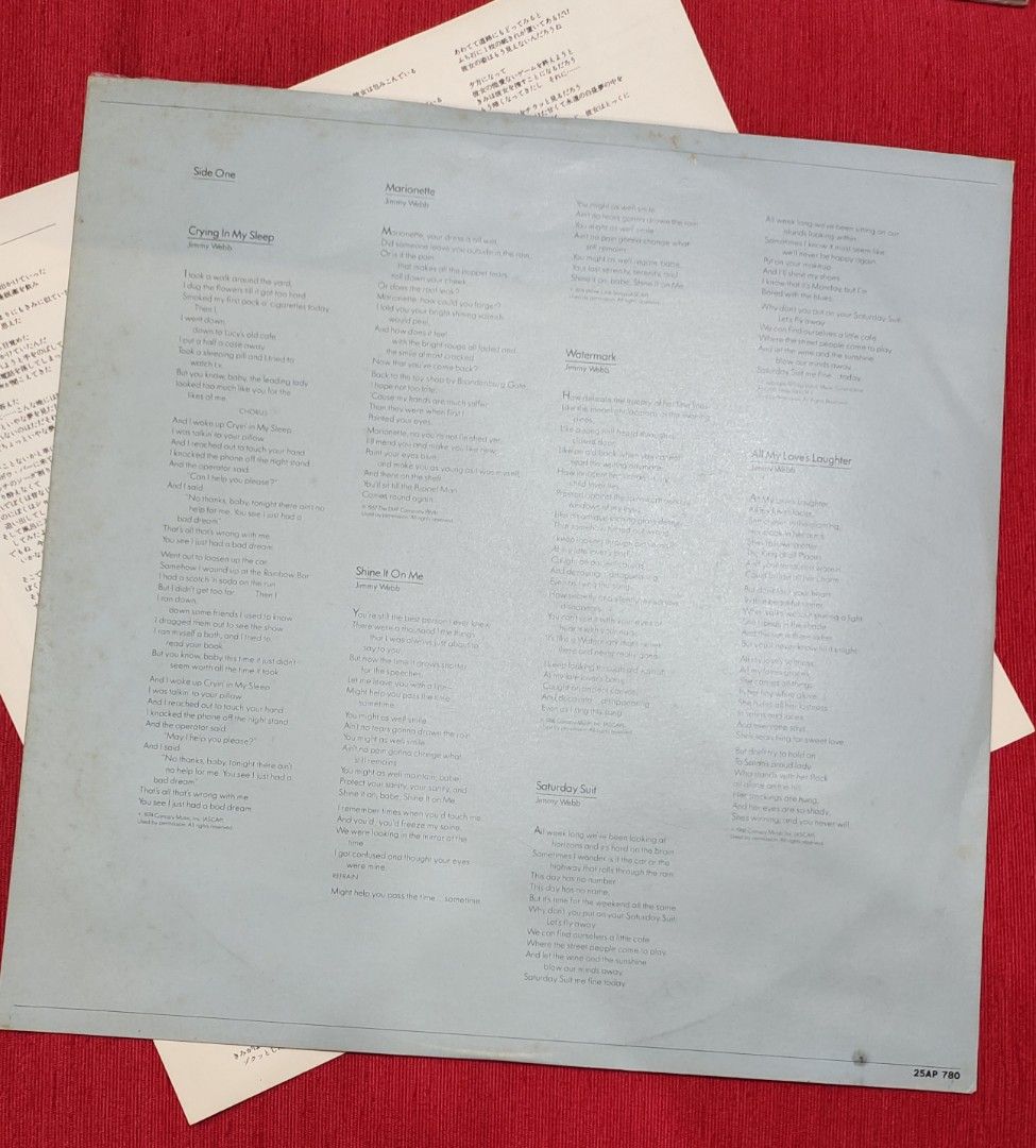 LP Vinyl 黑膠 1978 Art Garfunkel - Watermark, Hobbies & Toys, Music ...