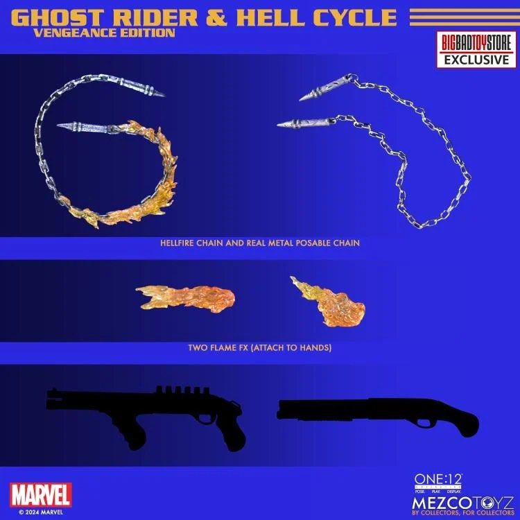 [Pre-Order] Mezco One:12 Collective Marvel's Ghost Rider & Hell Cycle ...