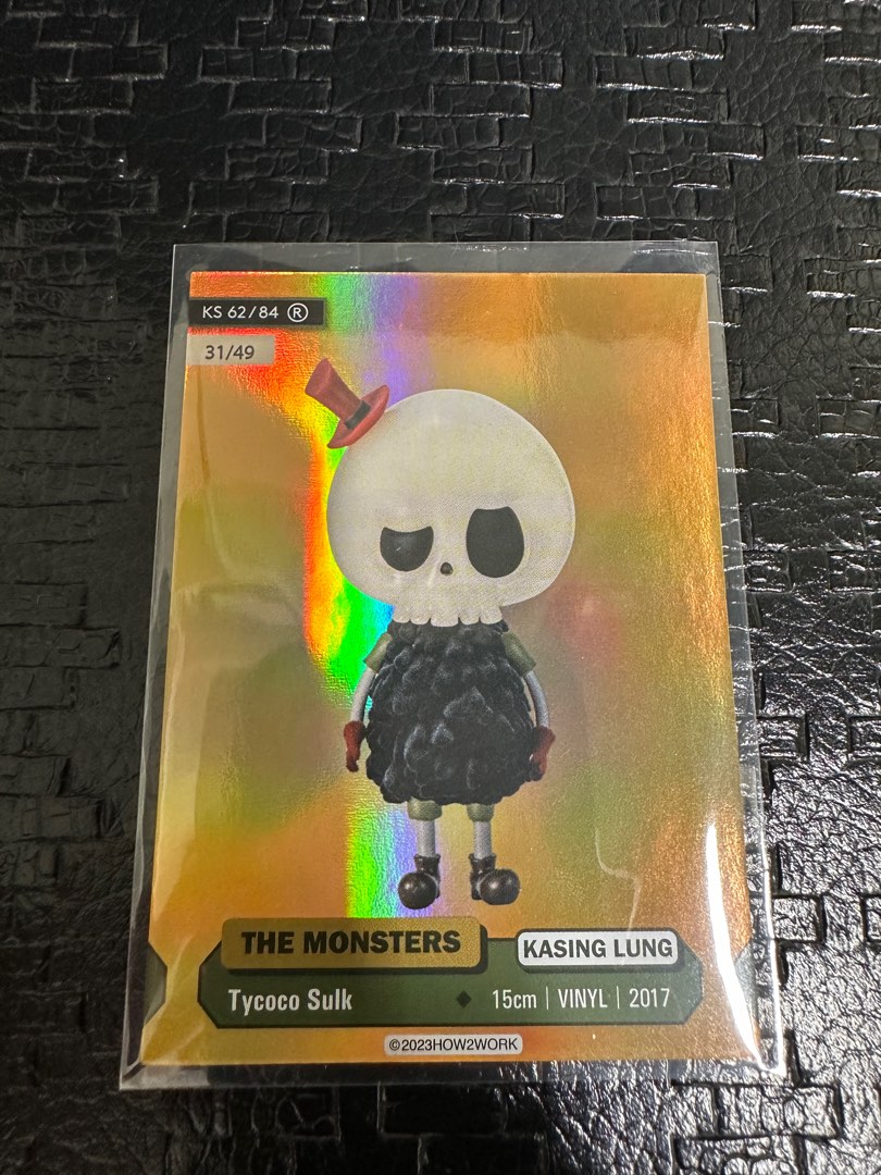 Monsters Series 2, HOW2WORK CTC labubu Cards 特別限號 31/49, 興趣及遊戲, 玩具 & 遊戲 ...