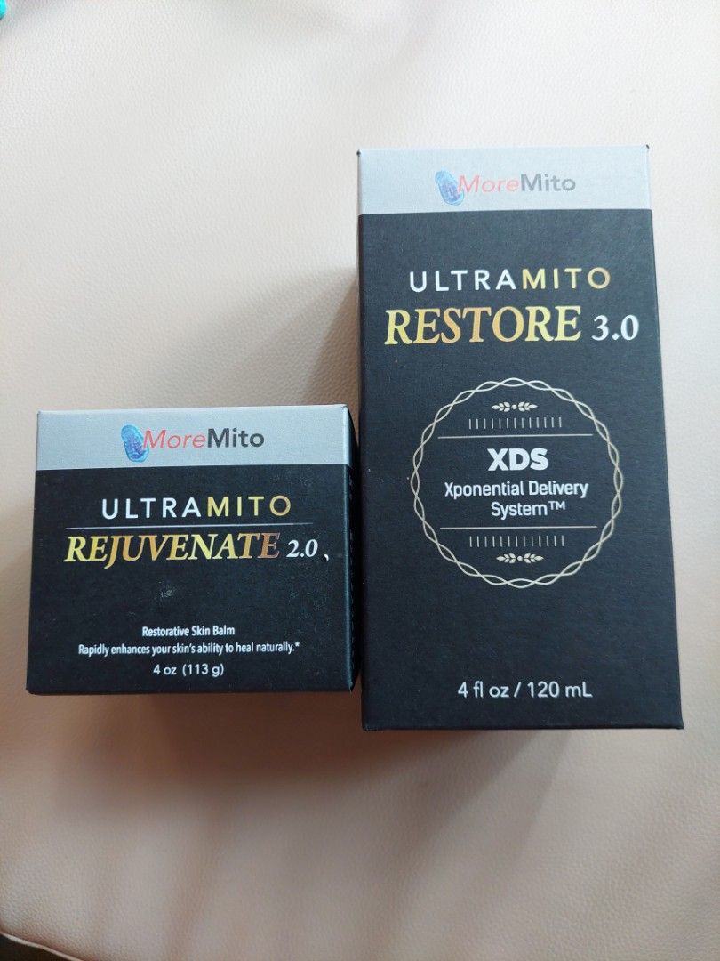 MoreMito Ultramito Restore 3.0 + Rejuvenate 2.0, 健康及營養食用品, 健康補充品, 健康補充品 ...