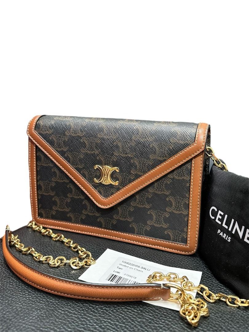 NBU Celine WOC Triomphe 2022 (19.5x13x4 cm) With tag and dustbag, Barang Mewah, Tas & Dompet di ...