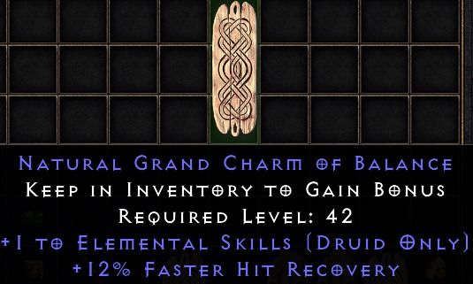 (Non-Ladder) FHR(Faster Hit Recovery) Elemental Skill Grand Charm for ...