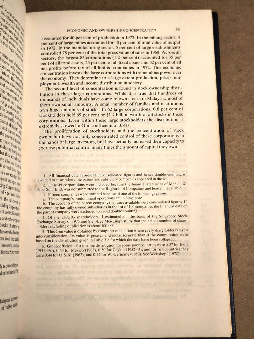 Ownership and control of the one hundred arhest corporation in malaysia book by Lim Mah Hui ...