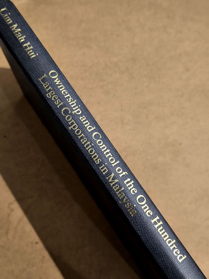 Ownership and control of the one hundred arhest corporation in malaysia book by Lim Mah Hui ...