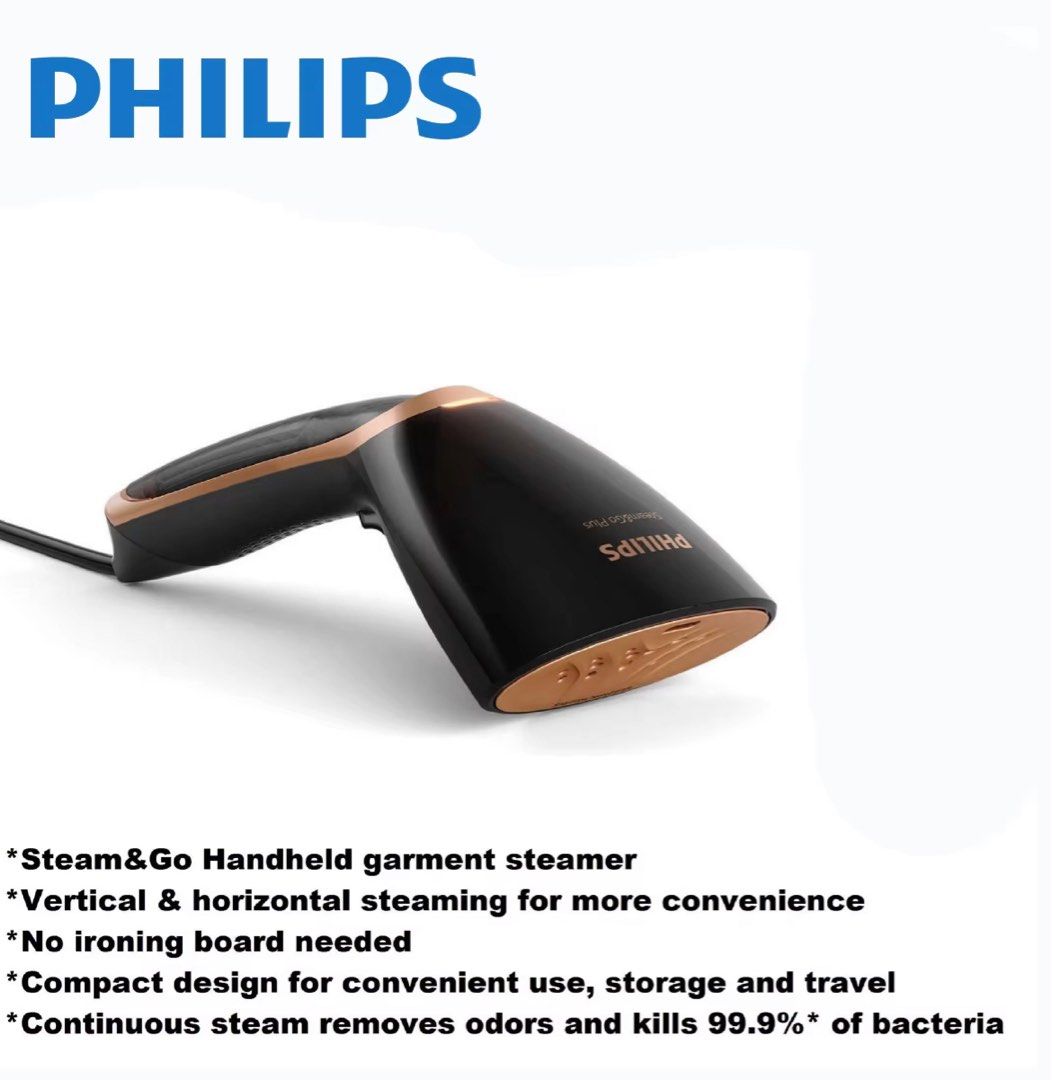 Philips GC362 Steam&Go Handheld Garment Steamer(1300w)24g/min steam ...