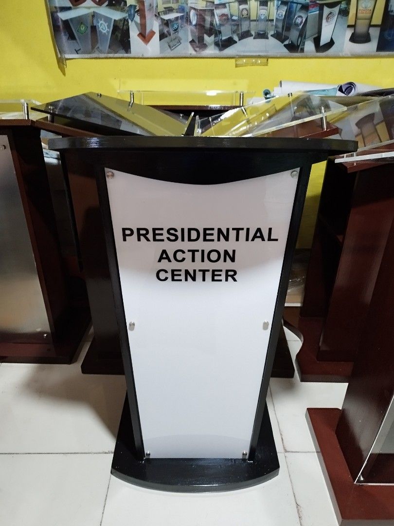 Podium Pulpit Rostrum Lectern, Furniture & Home Living, Furniture ...