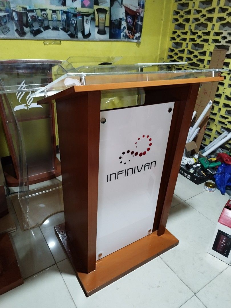 Podium Pulpit Rostrum Lectern, Furniture & Home Living, Furniture ...