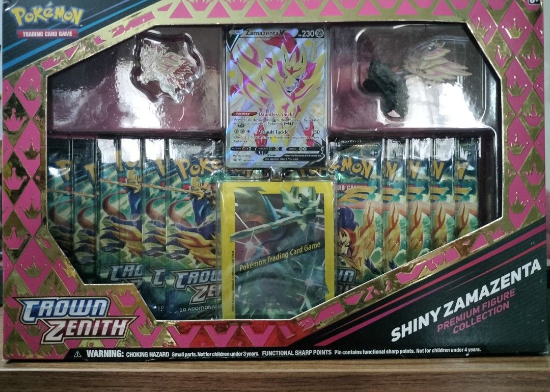 Pokemon TCG Crown Zenith Shiny Zamazenta Premium Figure Collection, Hobbies & Toys, Toys & Games ...