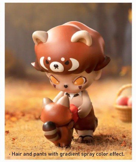 POPMART DIMOO Animal Kingdom - Red Panda with Apple, Hobbies & Toys ...